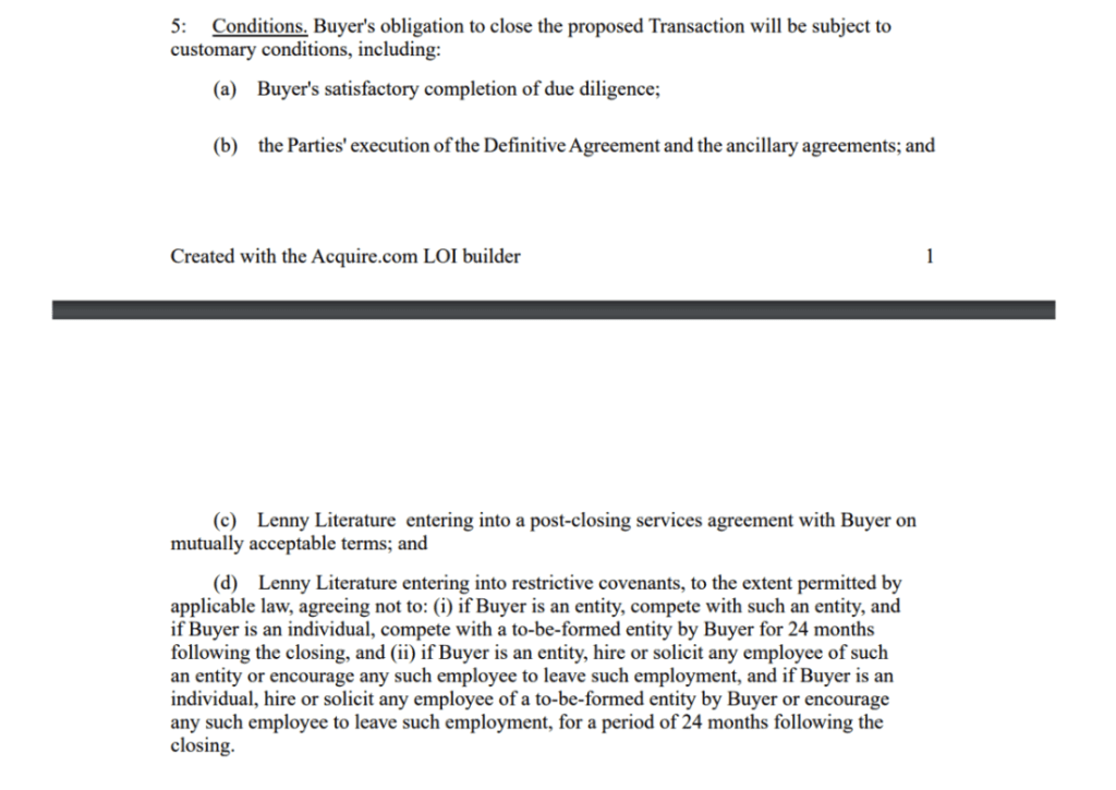 What Do the Legal Terms Mean in a Letter of Intent (LOI)?