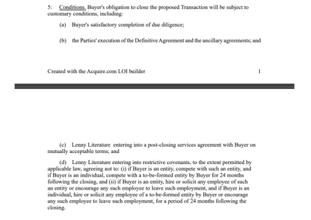 What Do the Legal Terms Mean in a Letter of Intent (LOI)?