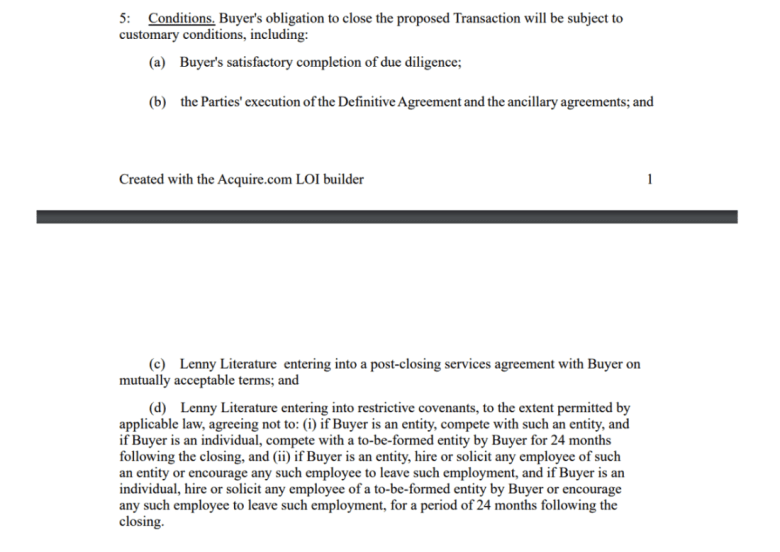 What Do the Legal Terms Mean in a Letter of Intent (LOI)?