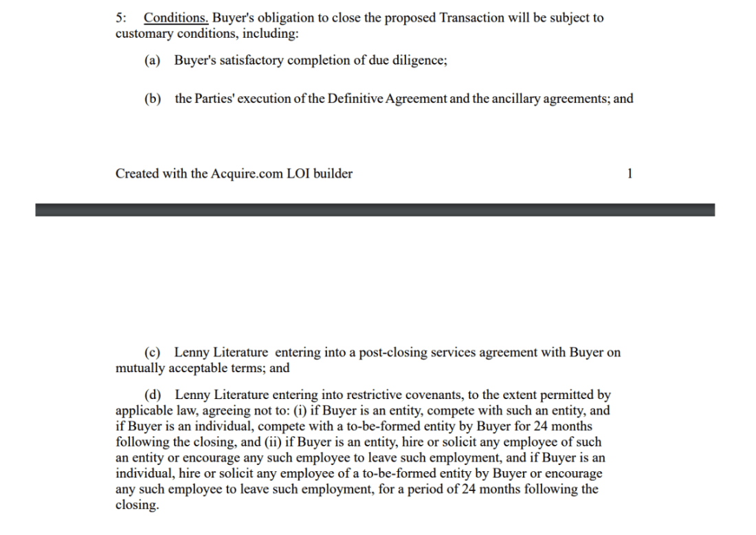 What Do the Legal Terms Mean in a Letter of Intent (LOI)?