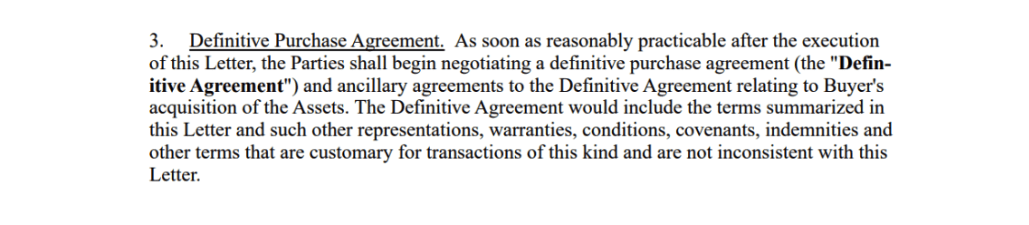 What Do the Legal Terms Mean in a Letter of Intent (LOI)?
